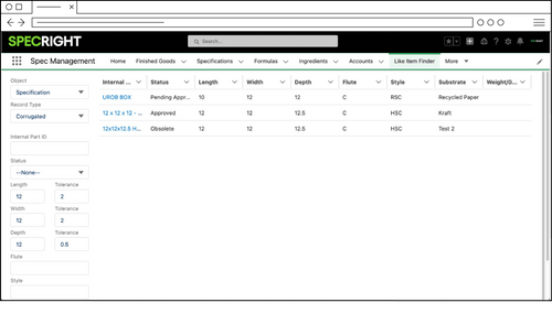 Packaging Management Software | Specright